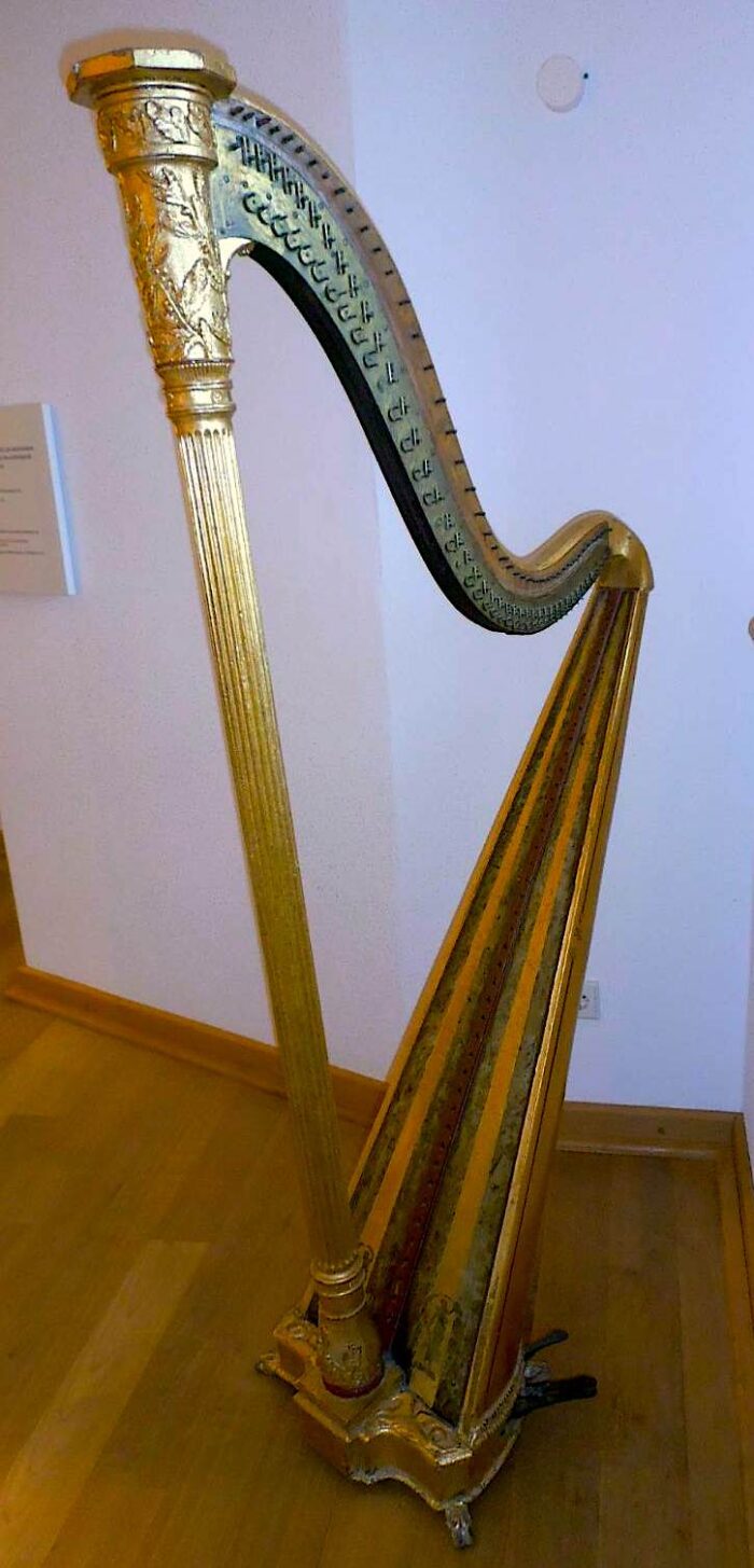 Einfachpedalharfe von Schultz / London, ca. 1830 - Harfenbau